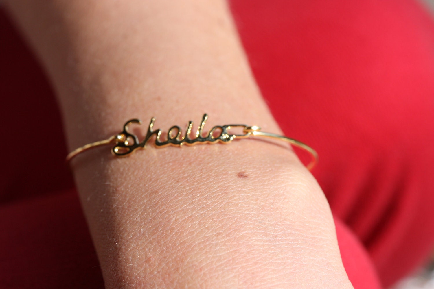 Patty Name Bracelet Gold, Name Bracelet, Vintage Name Bracelet Gold ...