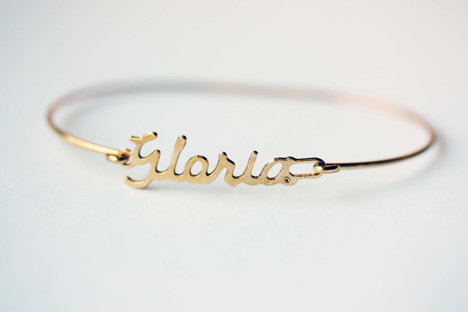 Gloria Name Bracelet Gold Name Bracelet Vintage Name | Etsy
