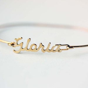 Gloria Name Bracelet Gold, Name Bracelet, Vintage Name Bracelet Gold ...
