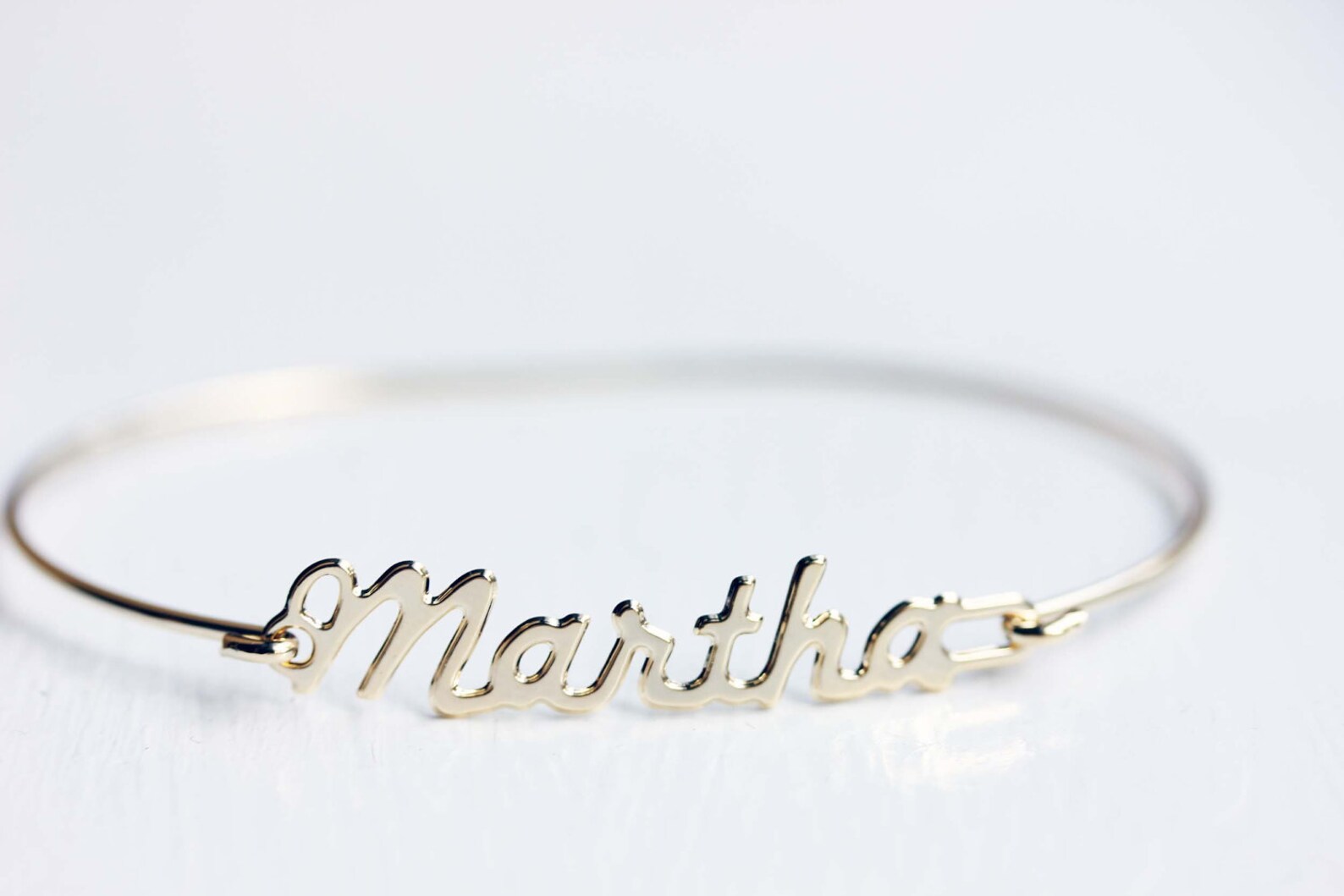Martha Name Bracelet Gold Name Bracelet Vintage Name - Etsy