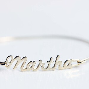 Martha Name Bracelet Gold, Name Bracelet, Vintage Name Bracelet Gold ...