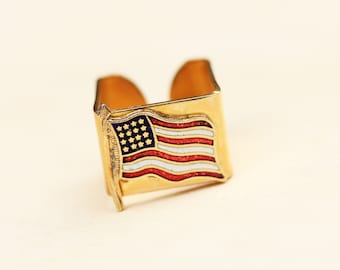 Flag ring | Etsy