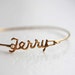 Terry Name Bracelet Gold, Name Bracelet, Vintage Name Bracelet Gold ...