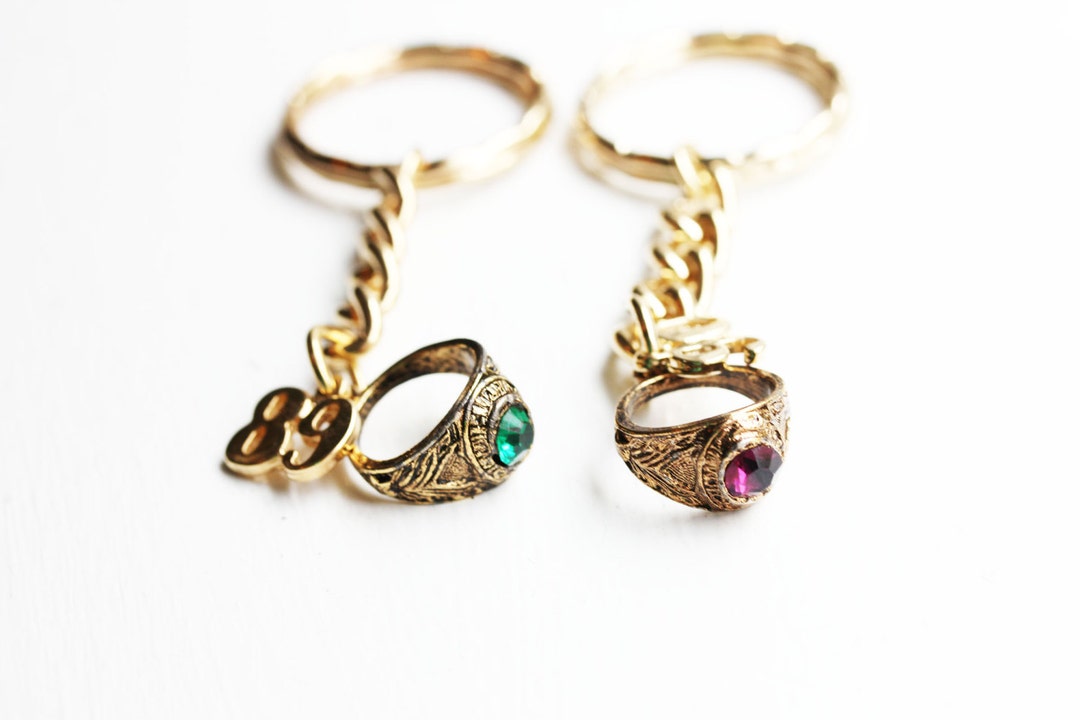 Keychain Class Ring, High School Class Ring, School Ring Keychain, High ...