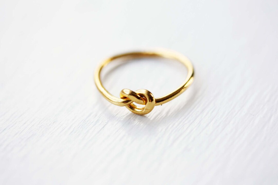 Knot Ring Gold, Knot Ring Silver, Delicate Knot Ring, Vintage Knot Ring ...