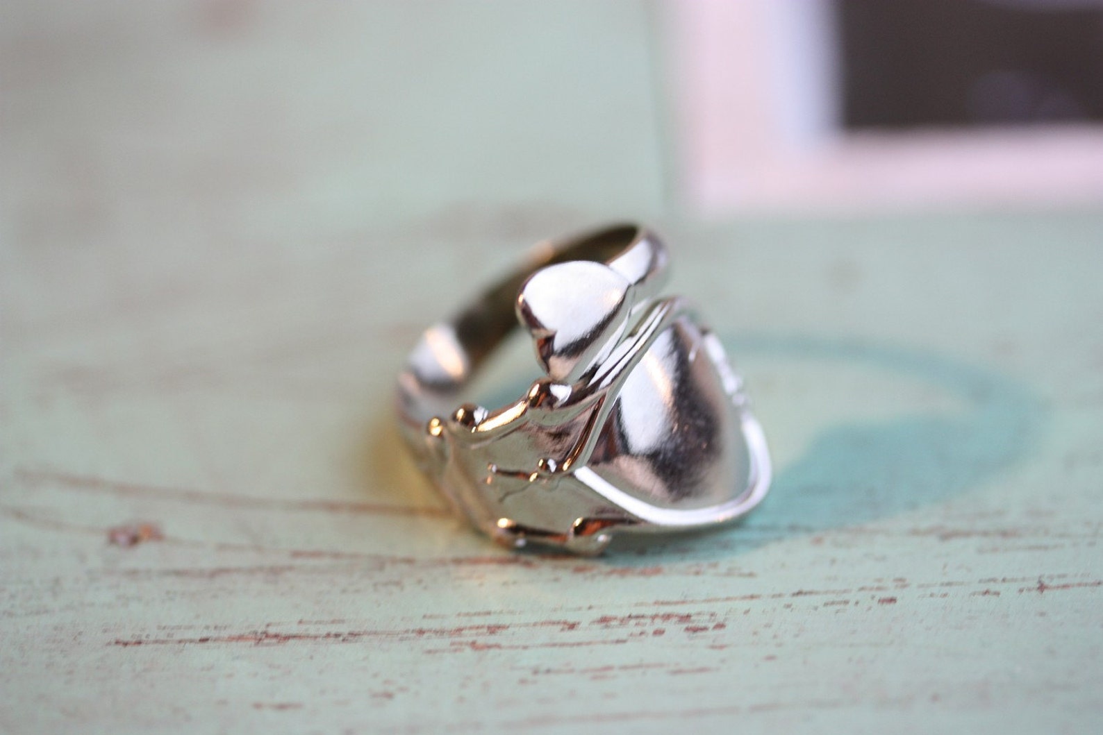 Silver Spoon Ring Vintage Spoon Ring Spoon Ring Wrap Ring | Etsy