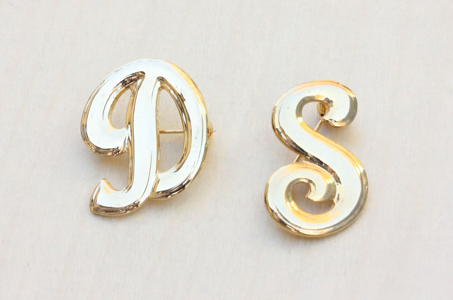 Gold Initial Pin Initial Pin Gold Letter Pin Initial Pin - Etsy