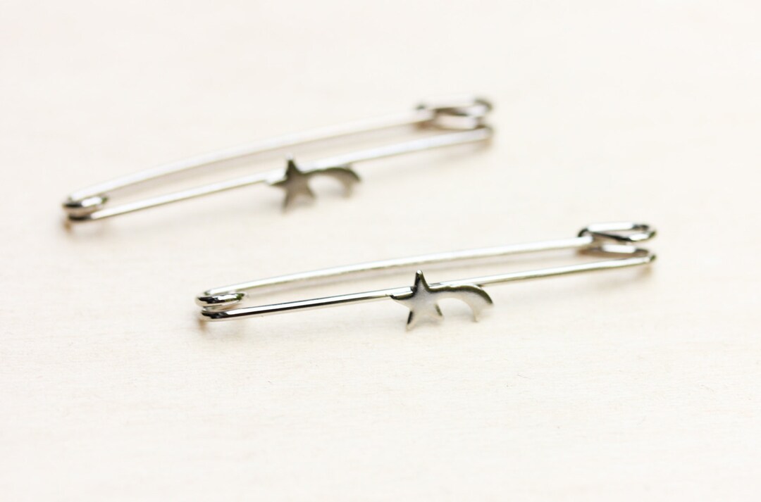 Safety Pin Star Pin Shooting Star Pin Safety Pin Set Pin - Etsy