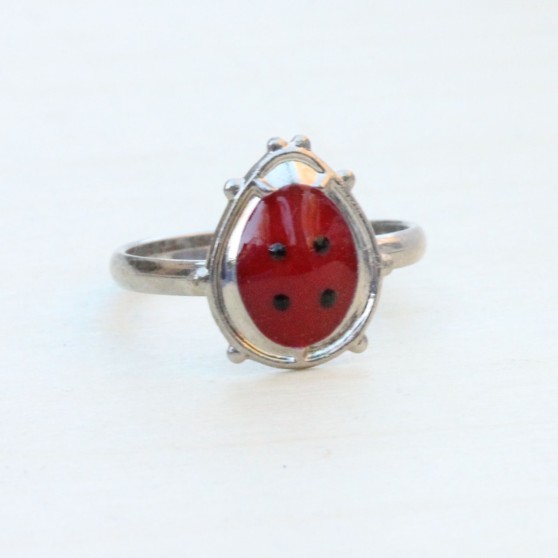 Ladybug Ring - Etsy