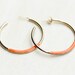 Enamel Gold Hoops, Colorful Hoops, Blue Hoops, Orange Hoops, Gold Hoops ...
