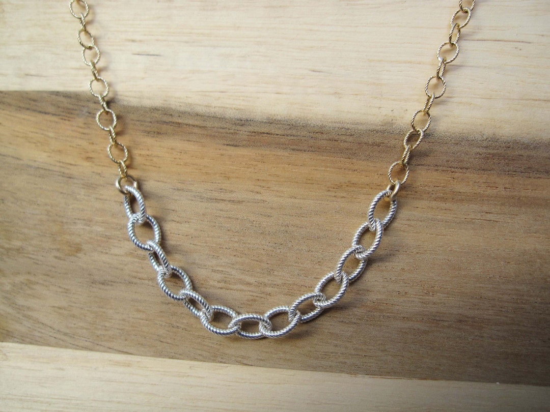 Collar de cadena simple, collar de cadena, collar de cadena de metal ...