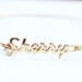 Sherry Name Bracelet Gold Name Bracelet Vintage Name - Etsy