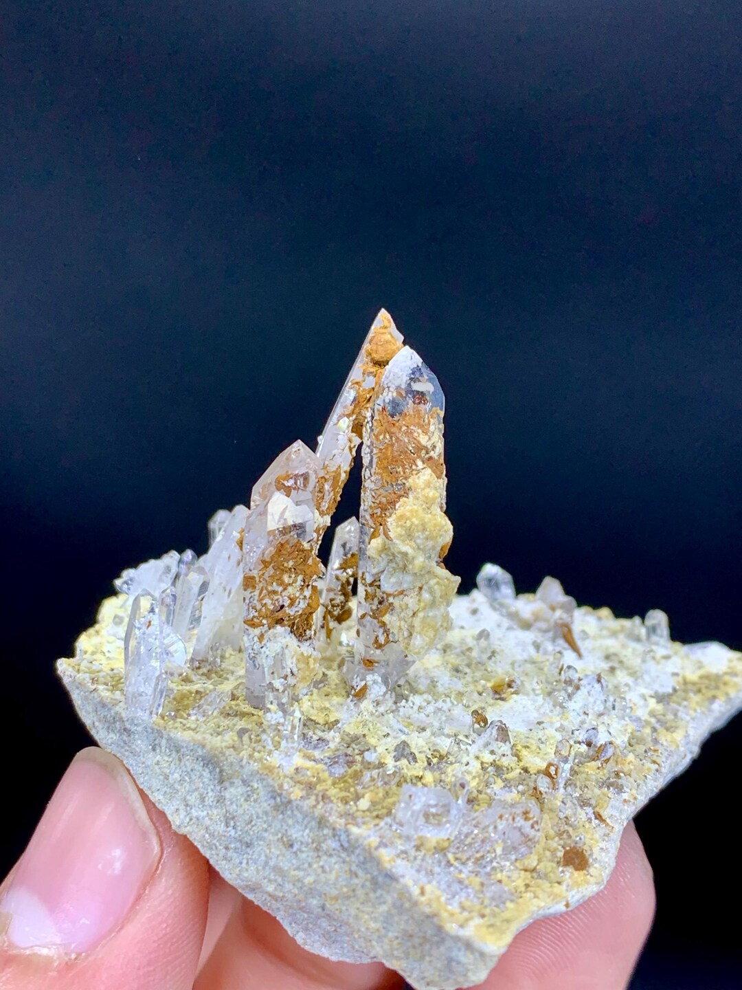 Faden Icy Clear Quartz Tabular Crystal Cluster From Baluchistan's ...