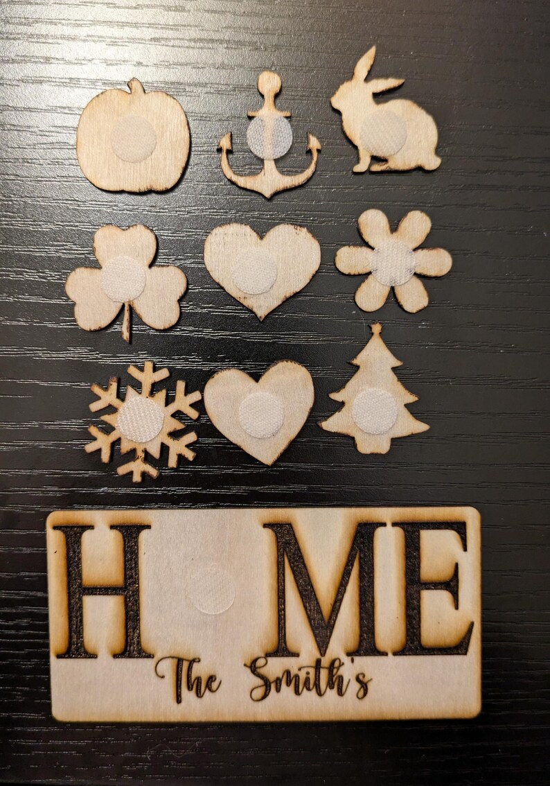 Interchangeable Home Sign - Etsy