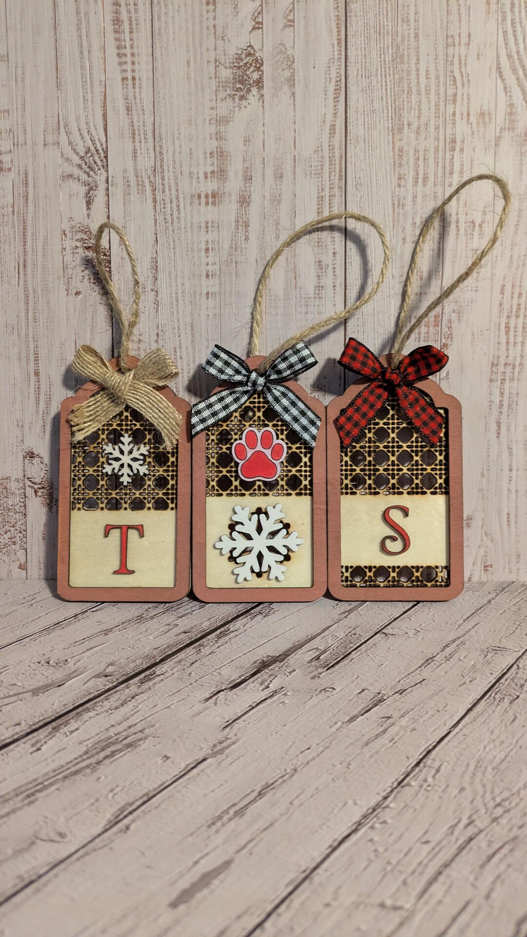 Personalized Rattan Gift Tags - Etsy