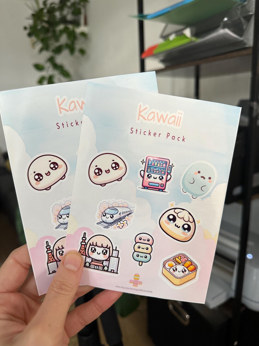 Kawaii Japanese Sticker Sheet | Cute Aesthetic Stickers for Planners ...