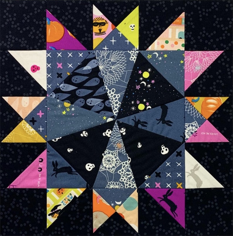 Moonflower Quilt Block - Etsy
