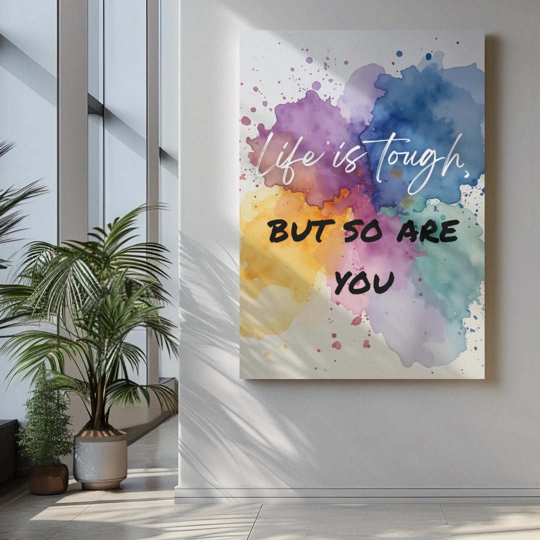 Watercolor Motivational Wall Art Decor Poster Motivational Canvas for ...