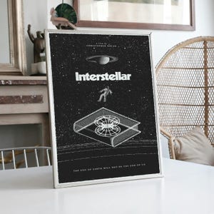 Interstellar Movie Poster Printable PDF, Interstellar by Christopher ...