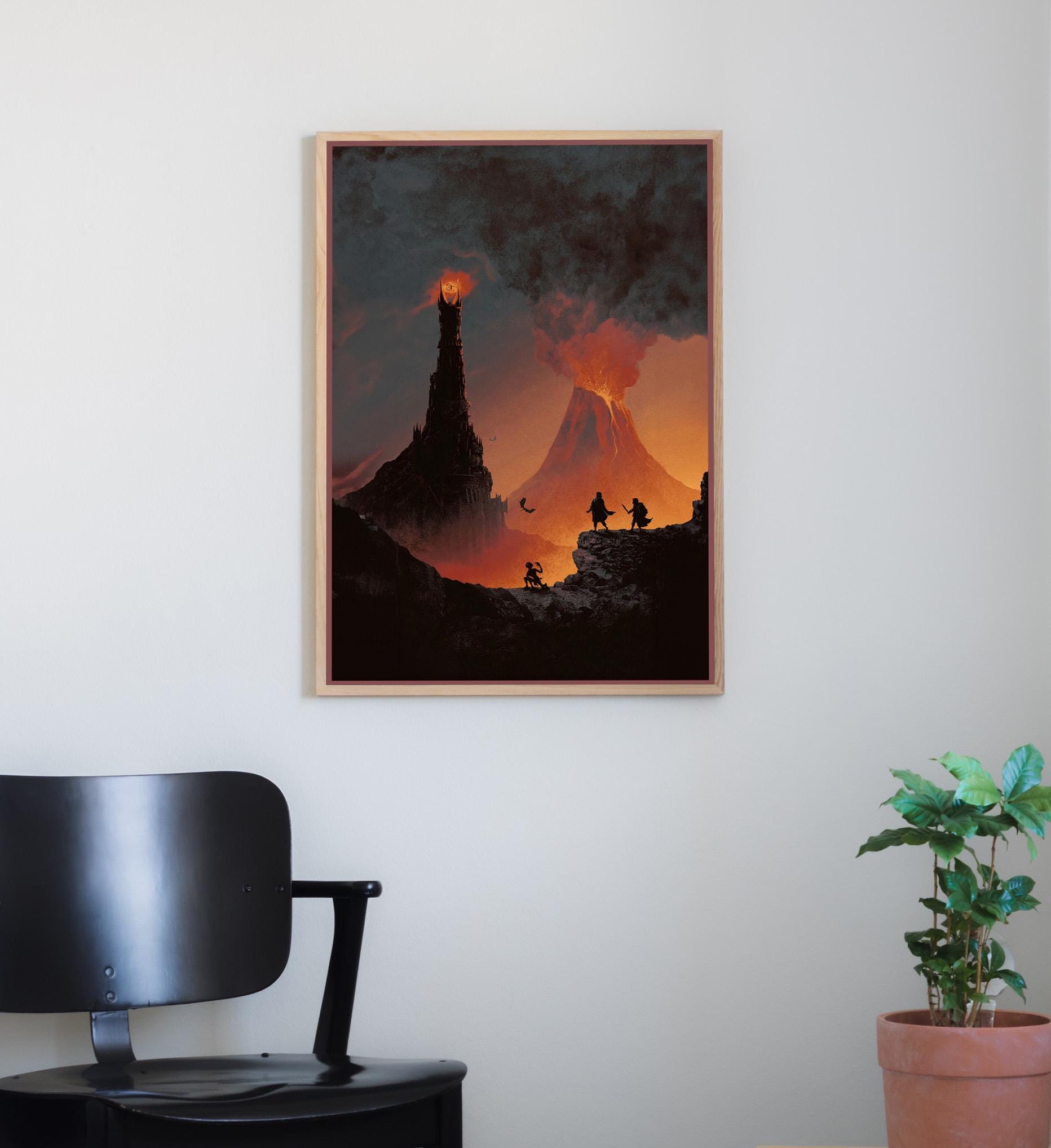 Lord of the Rings Mordor Poster Printable PDF, LOTR Mordor Middle Earth ...