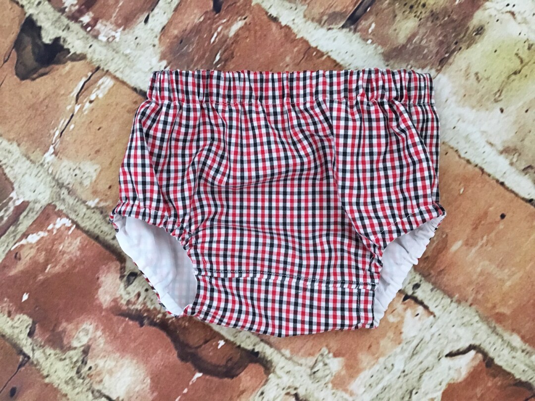 Diaper Cover - Red and Black Tri Check Boy Diaper Cover - Pants - Boy ...