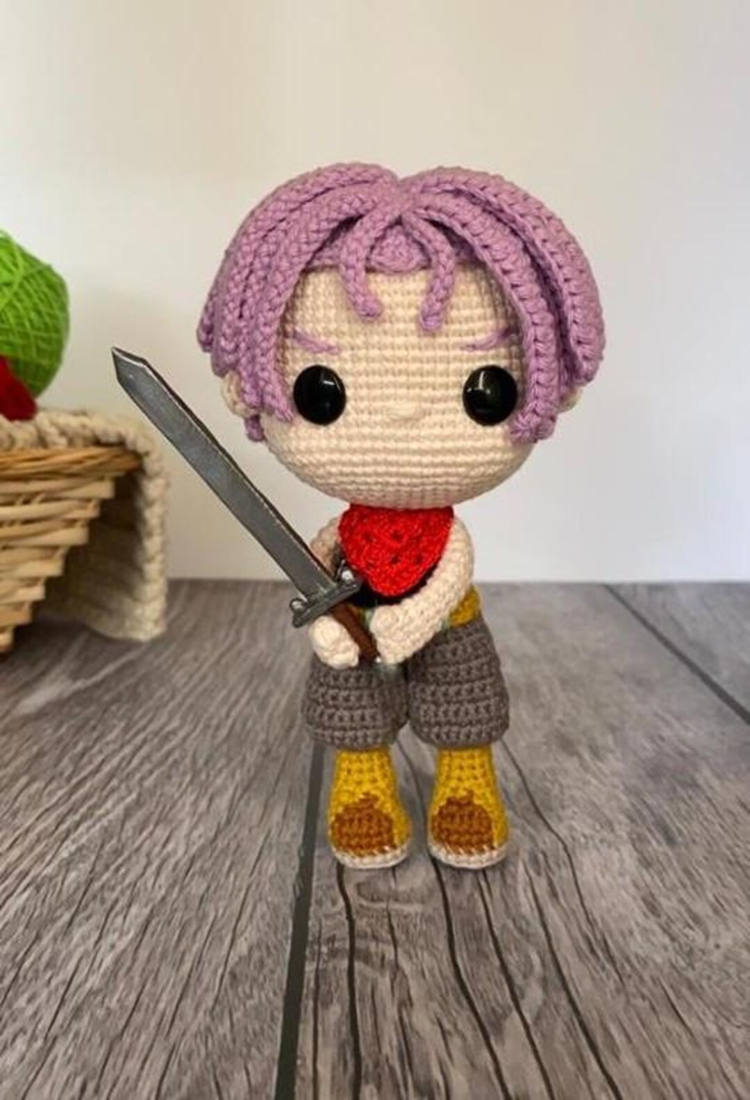 Trunks Amigurumi Crochet Pattern, Dragon Ball Doll (PDF Pattern) - Etsy