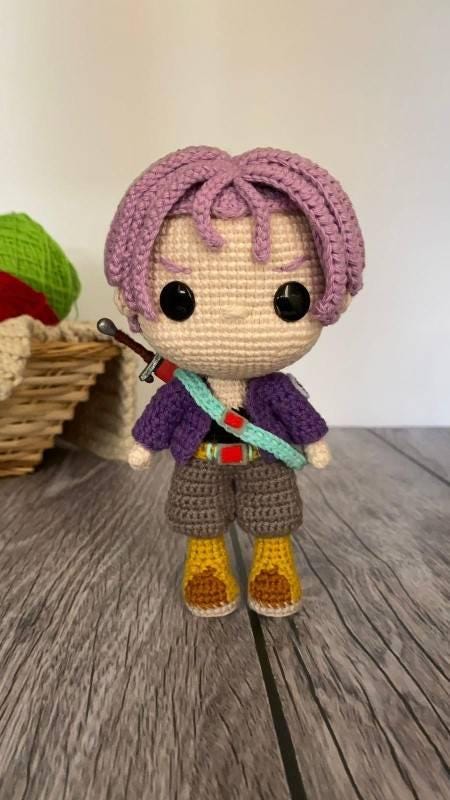 Trunks Amigurumi Crochet Pattern, Dragon Ball Doll (PDF Pattern) - Etsy