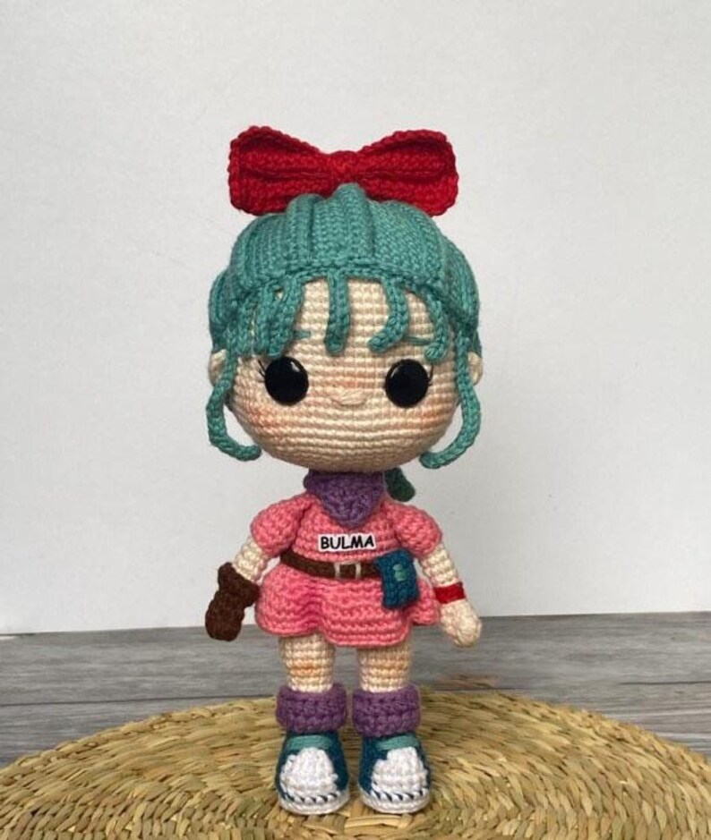 Anime Pattern Amigurumi PDF Bulma Dragon Crochet Pattern Bulma Crochet ...