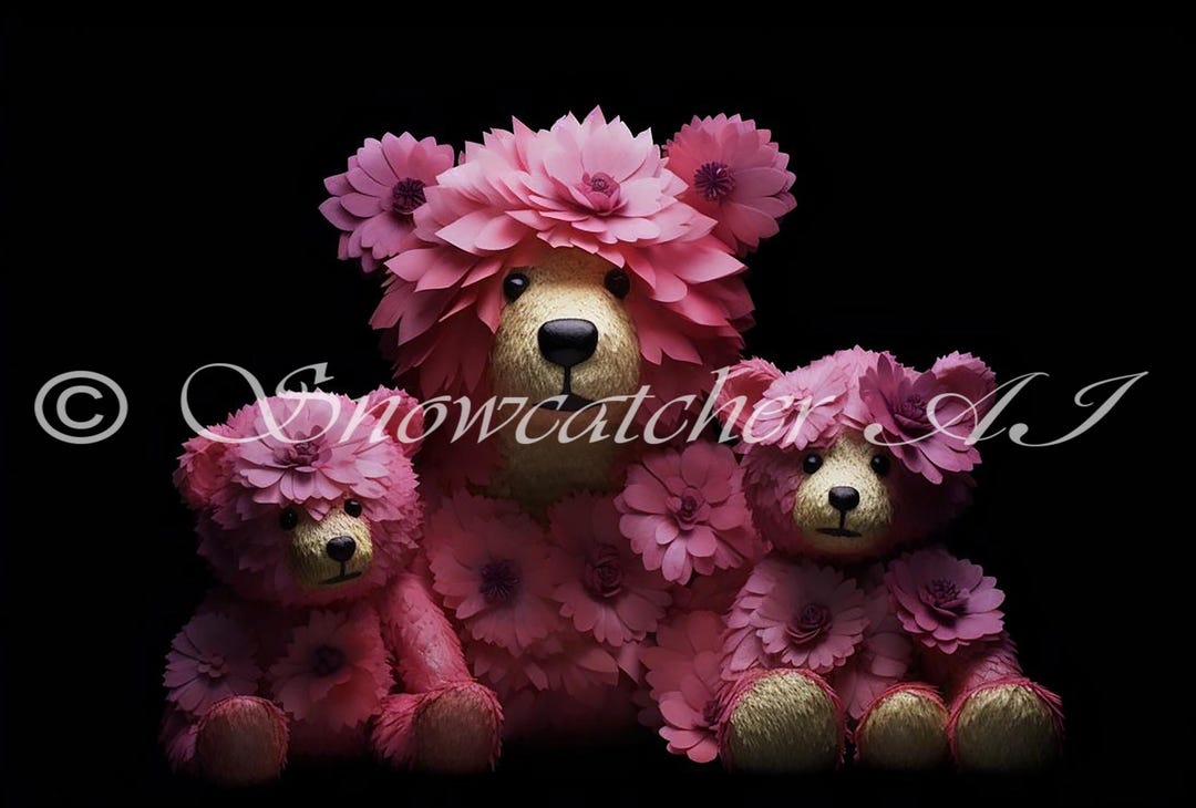 Bear Hug Greeting Card Set With Crocheted Pouch - Etsy