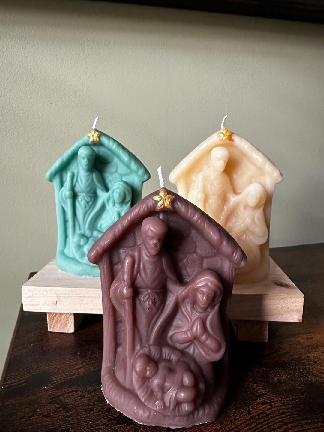 Christian Christmas Nativity Scene Soy Wax Scented Candle - Etsy