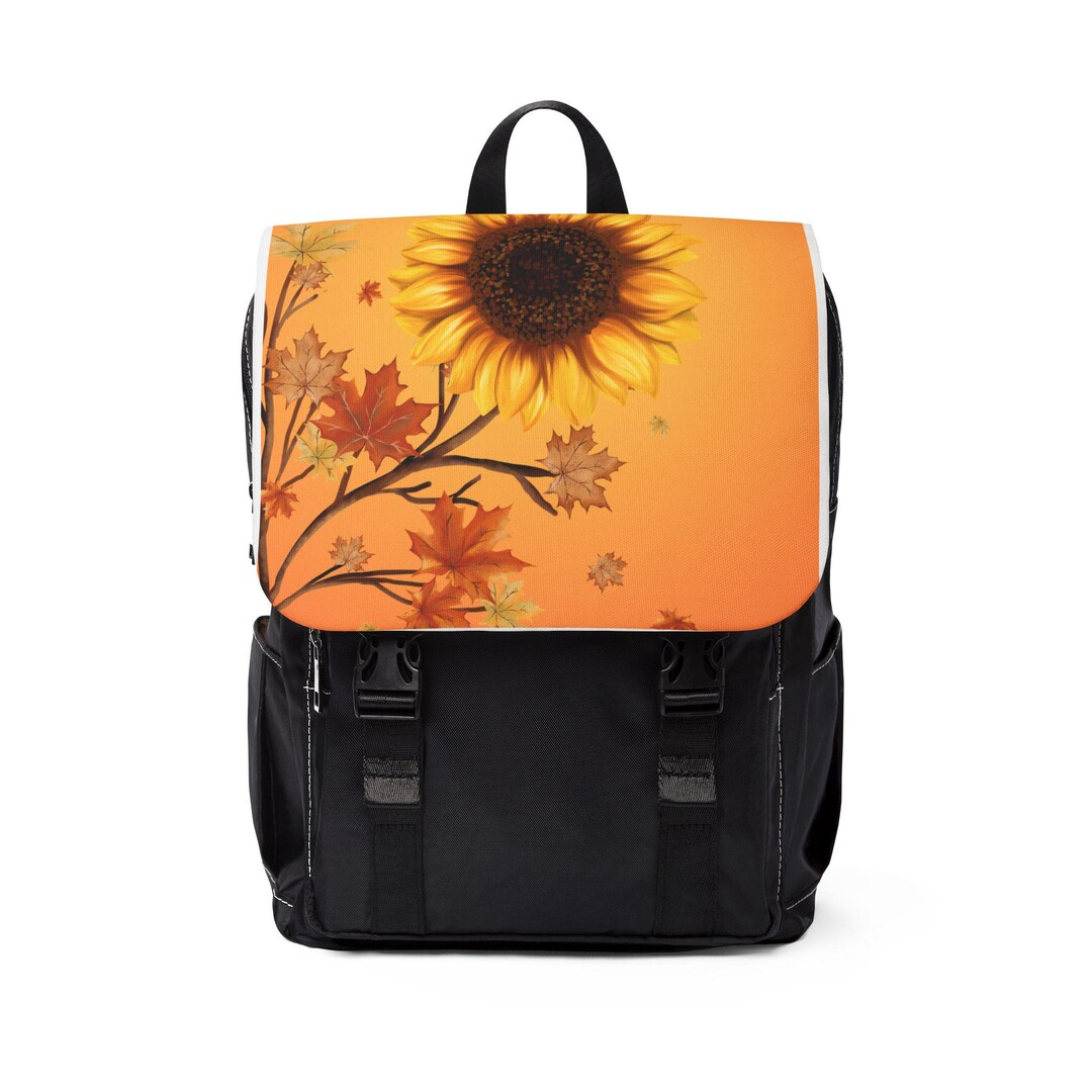 Fall Breeze Sunflower Seeds Shoulder Backpack Autumn Vibes With Natures ...