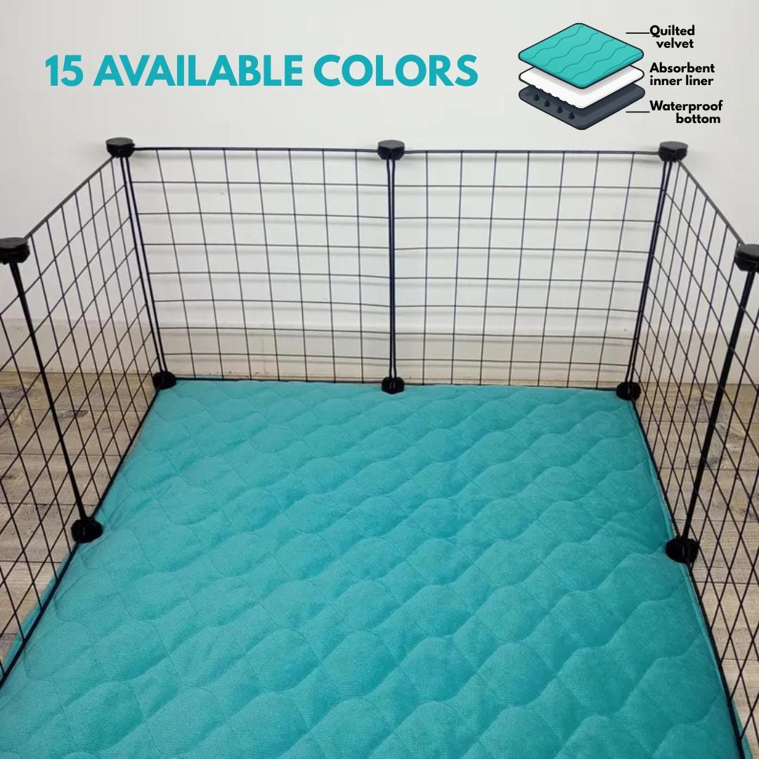 Reusable Fleece Cage Liner for Guinea Pigs, Hedgehogs, Rabbits & Small ...