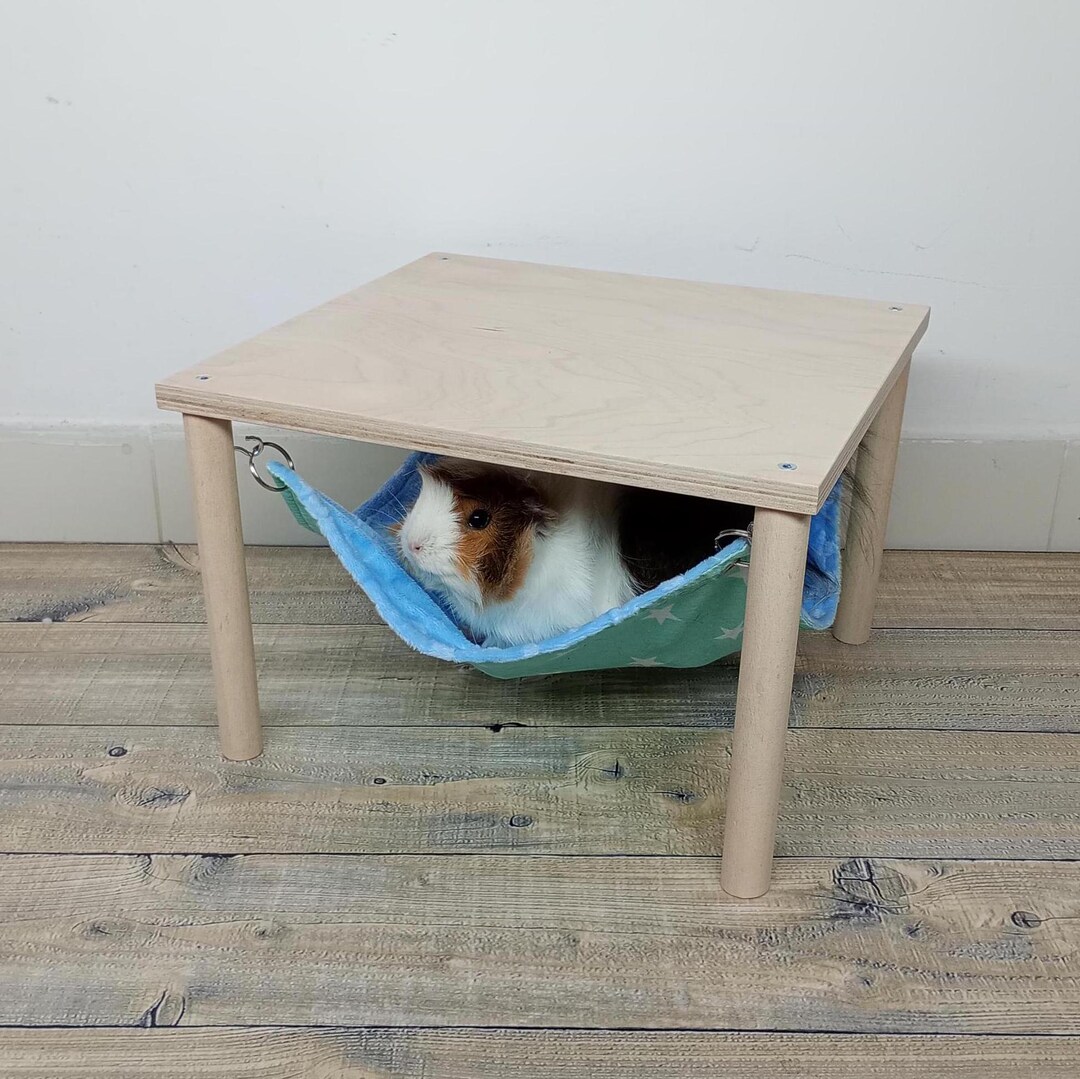 Handmade Guinea Pig Hammock Stand - Small Pet Hanging Hideout, Guinea ...