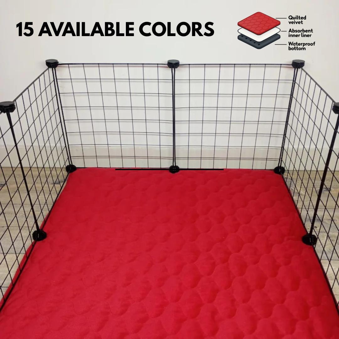 Waterproof Fleece Cage Liner – Custom Washable Bedding for Guinea Pigs ...