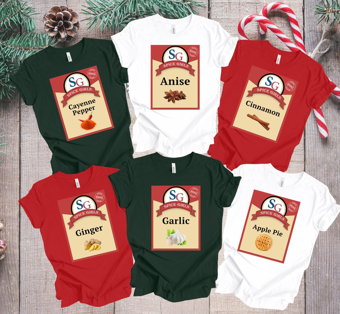 Spice Girl Group Thanksgiving Day Shirt, Food Seasoning T-shirt, Shirt ...