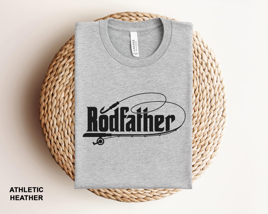 Rodfather Shirt for Fathers Day, Funny Fishing Dad Shirt, Fisherman ...