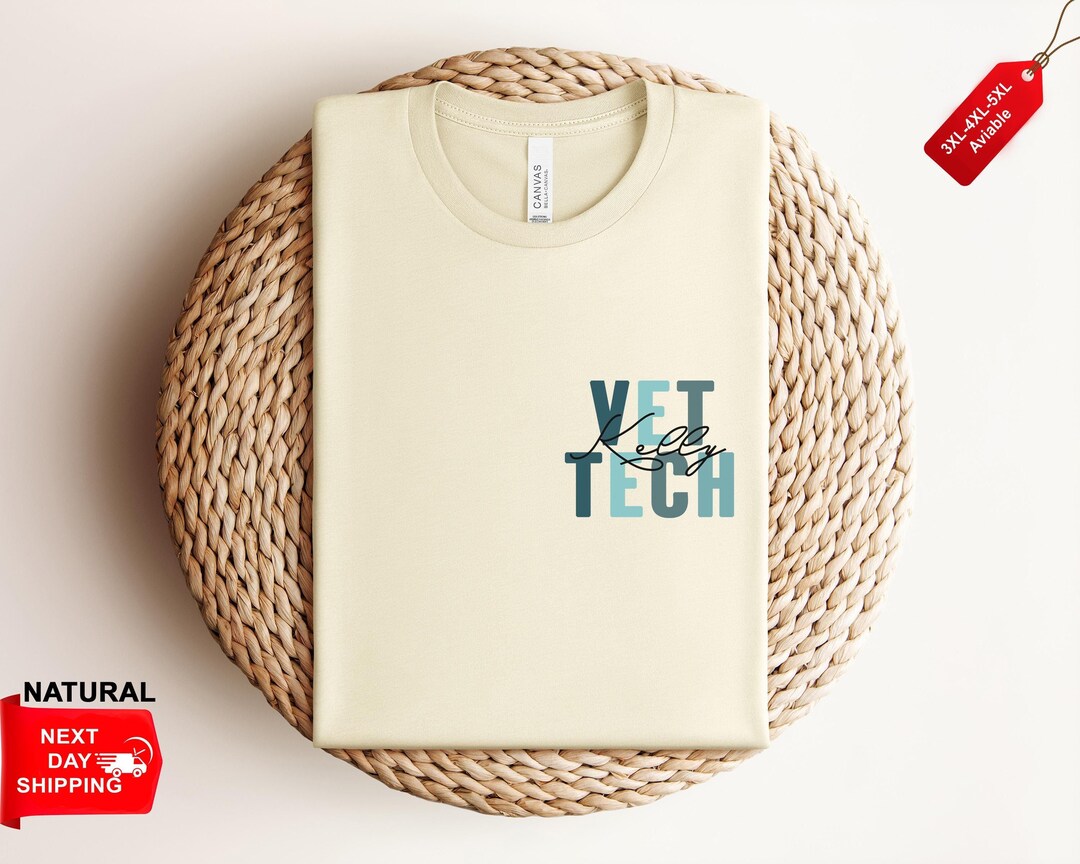 Personalized Vet Tech Shirt, Custom Vet Tech Shirt, Vet Tech Gift ...