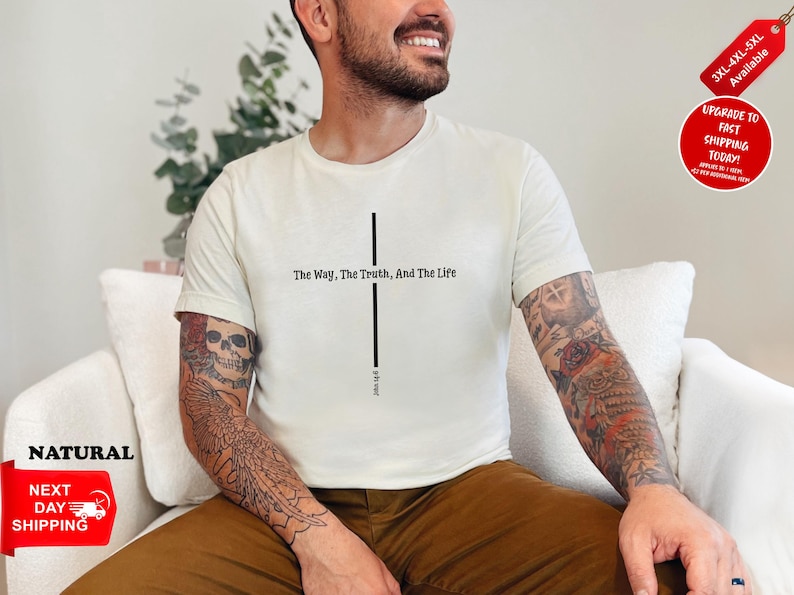 Christian Christmas Sweatshirt, John 14:6 Faith Shirt, the Way the ...