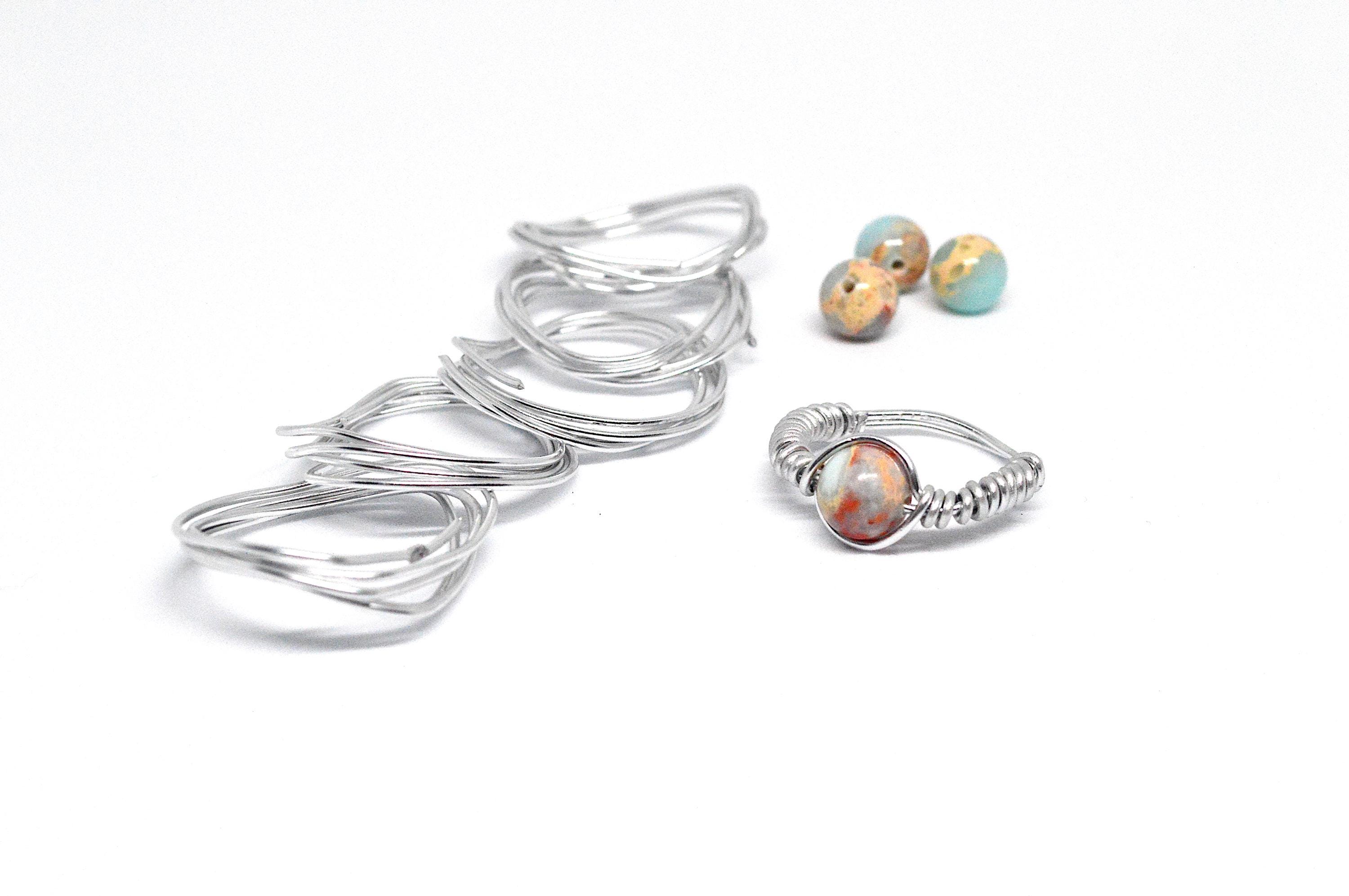 DIY Ring Making Kit: Wire Wrapped Bead Rings - Makes Four - Etsy UK