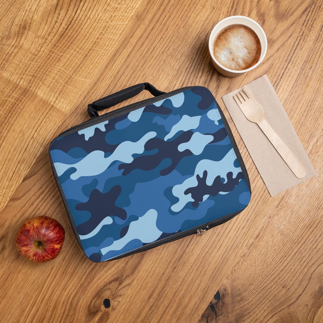 Blue Army Fatigue, Camouflage Lunch Bag - Etsy