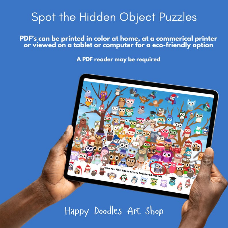 Winter Spot the Hidden Picture Puzzle Bundle: 10 Kids Seek and Find ...