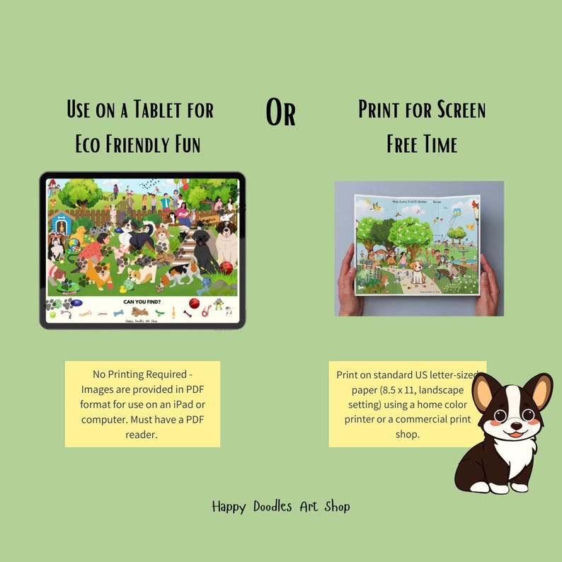 Dog-themed Hidden Picture - 5 Pack: Search and Find Printable Puzzles ...