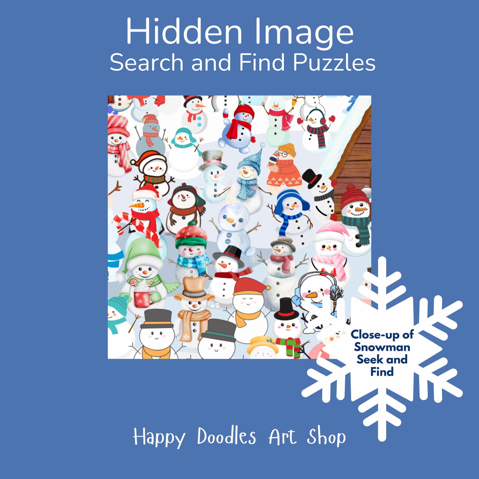 Winter Hidden Picture Puzzle Bundle: 10 Kids Seek and Find Games (PDF ...