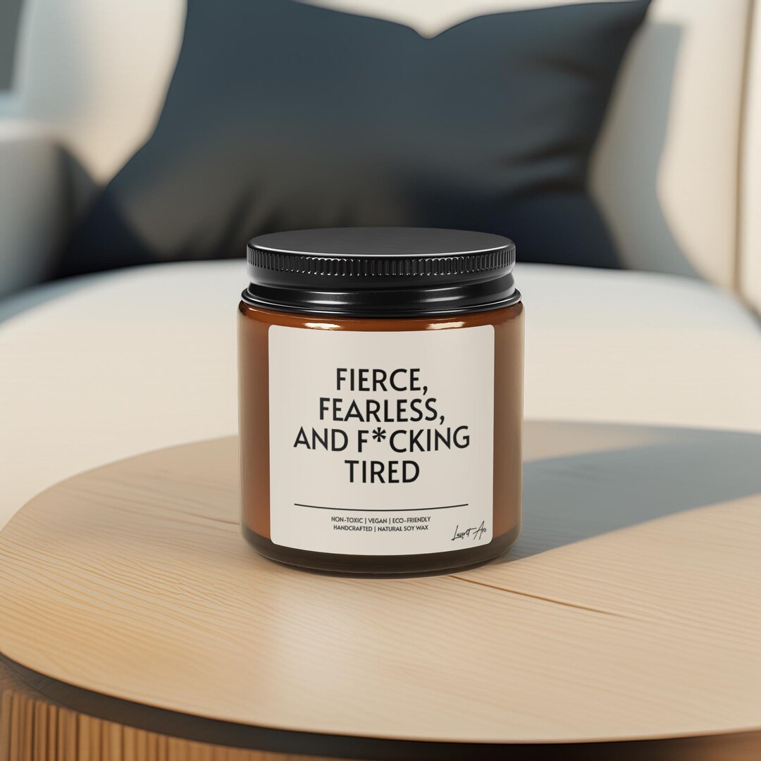 International Women's Day Scented Candle Gift, Fearless Present for Mom ...