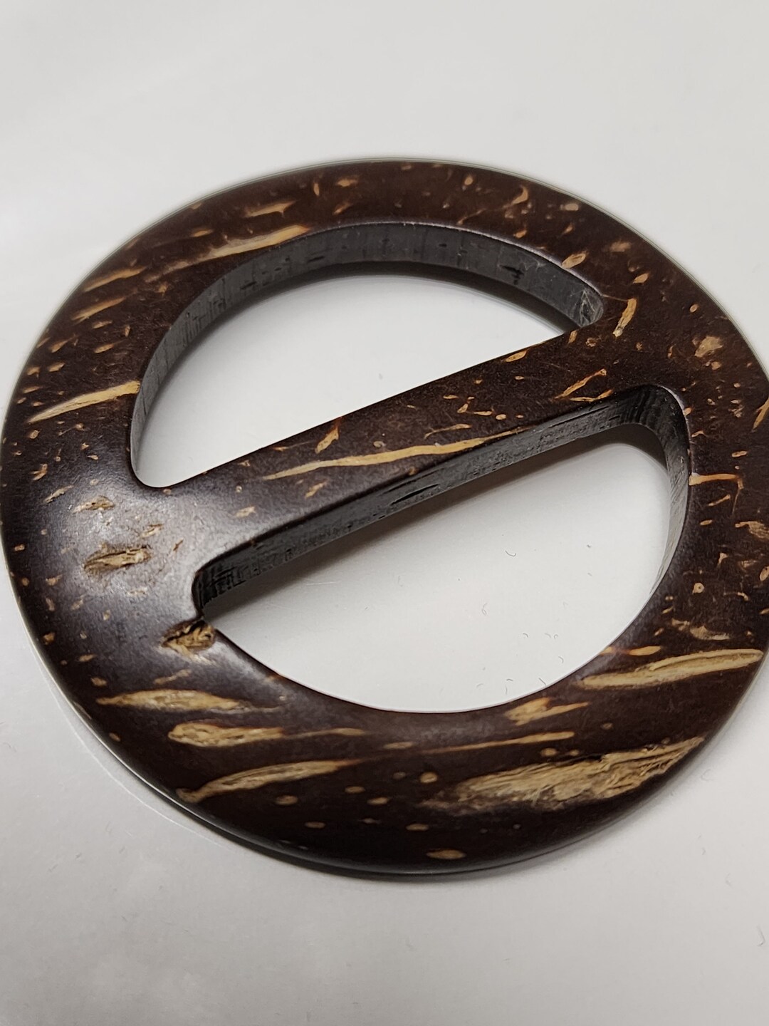 Coconut Shell Slide Buckle Measures Inside 1 1/4" Inches Decorative for ...