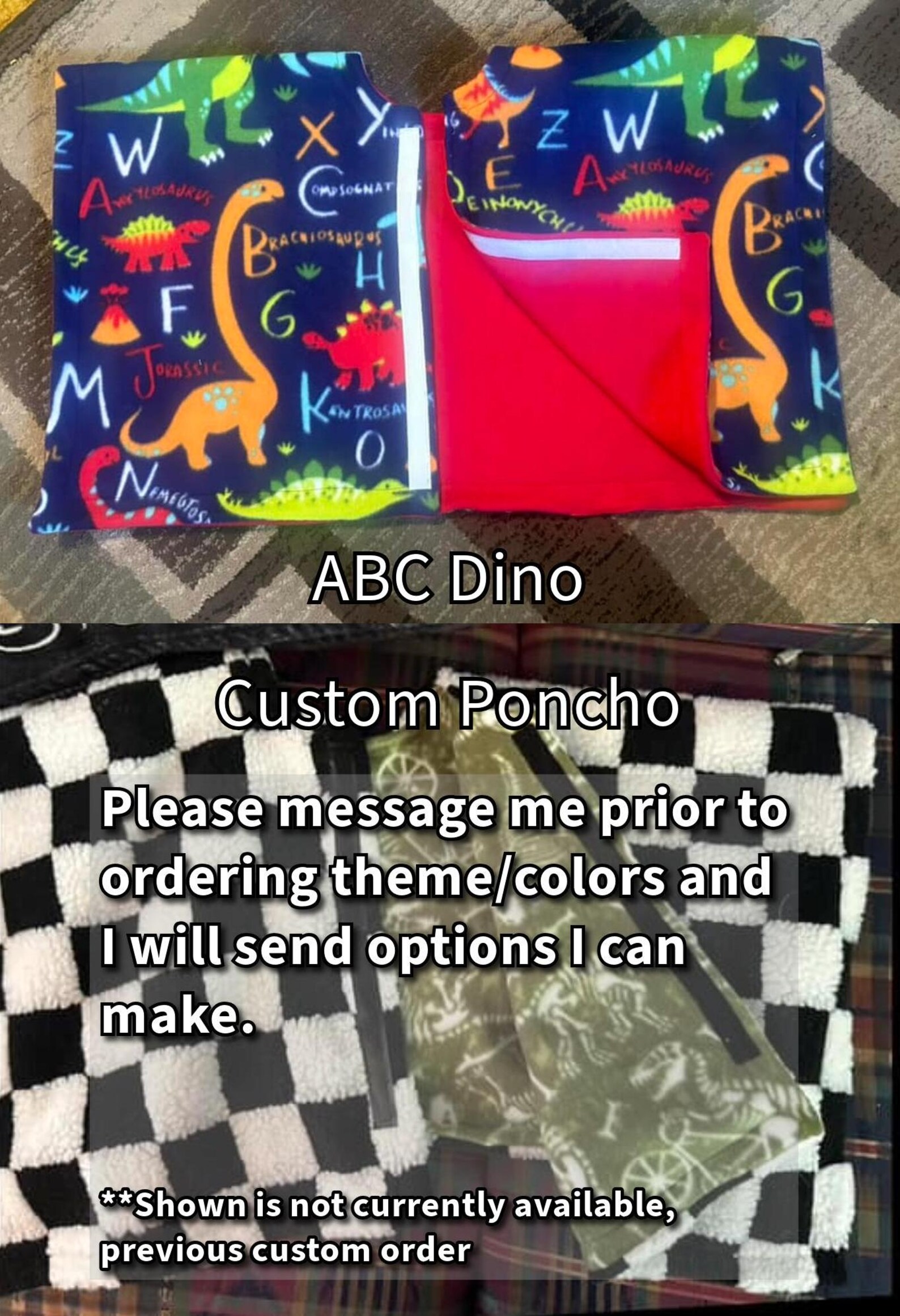 Carseat Poncho - Multiple/custom Designs - Etsy