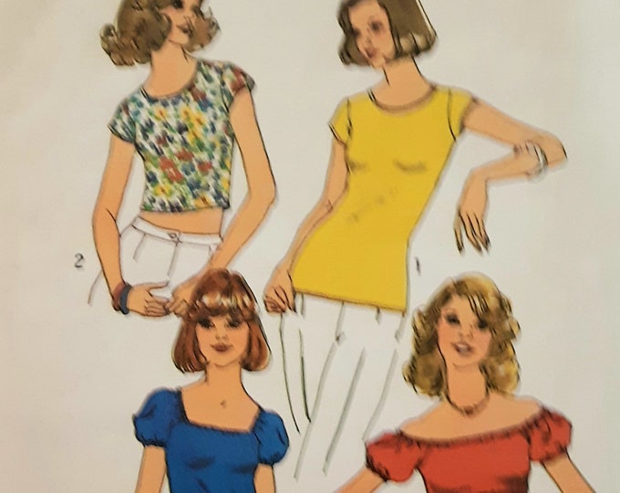 Vintage 70s Vogue 7808 Misses Braided Trim Lounge Caftan Robe, Tunic or ...