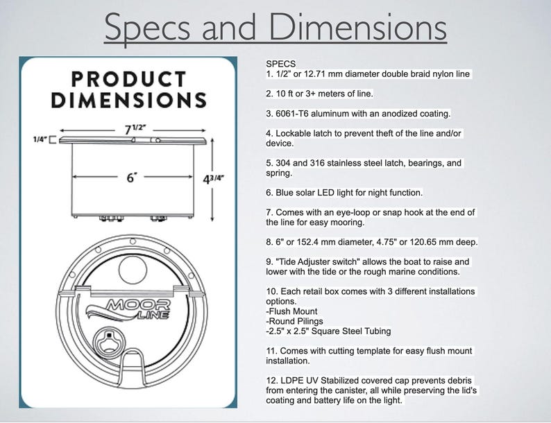 Moor Line-retractable Mooring Line, Boating Rope, Boating Line, Mooring ...