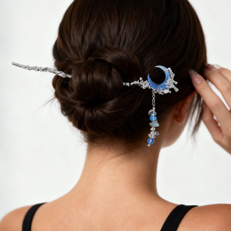 Moon Hair Pin - Etsy