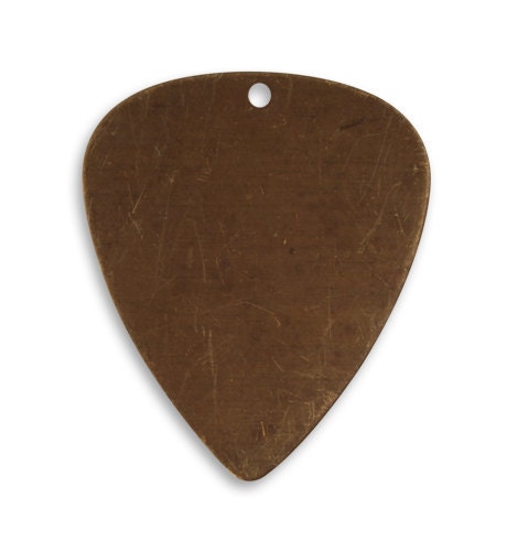 1 Piece 31x26.5mm Guitar Pick Blank Vintaj Natural Brass - Etsy